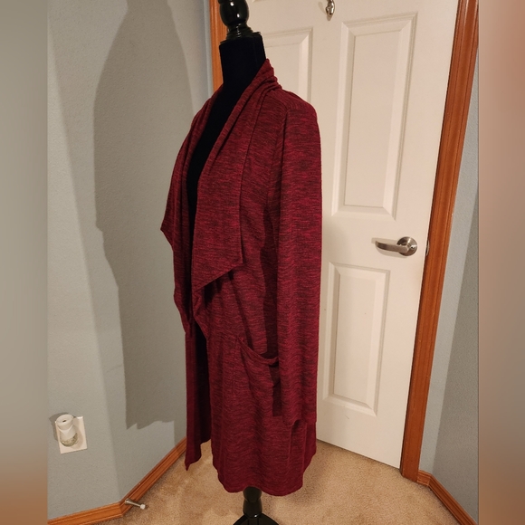 Sweaters | Red Duster With Pockets | Poshmark